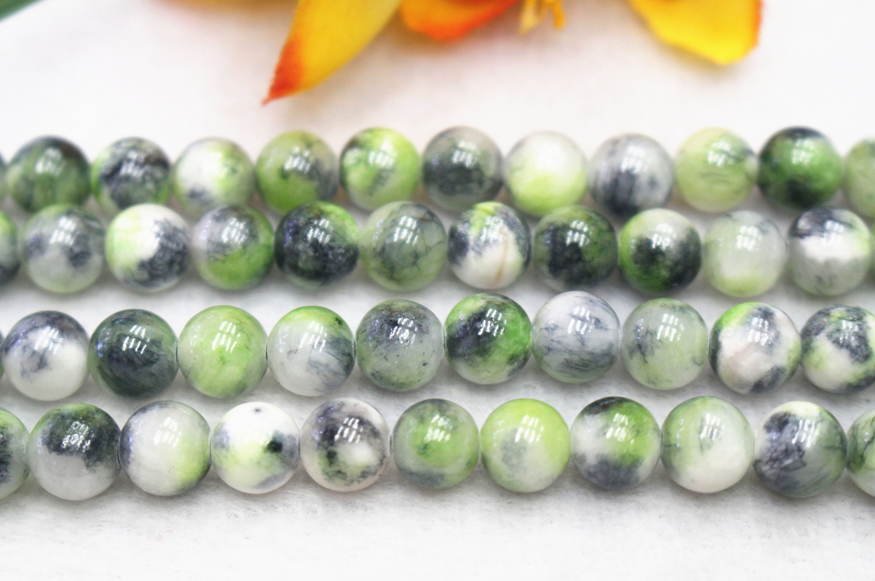 Multicolor Jade Smooth Round beads 4mm 6mm 8mm 10mm 12mm | Etsy