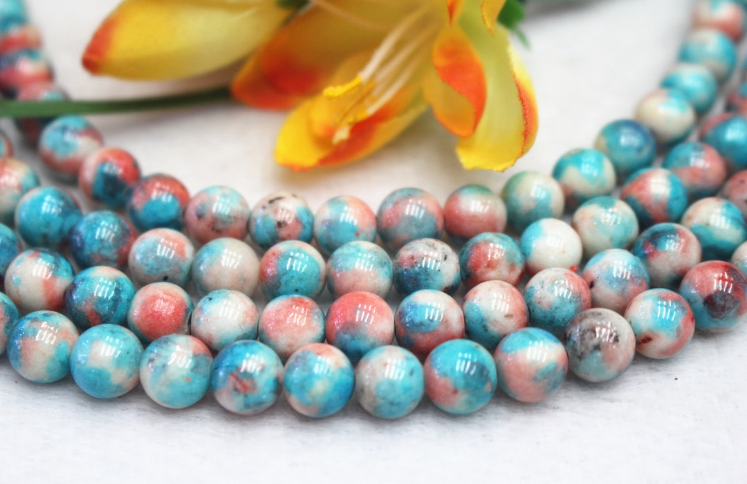 Rainbow Stone Jade Smooth Round Beads 4mm 6mm 8mm 10mm 12mm - Etsy