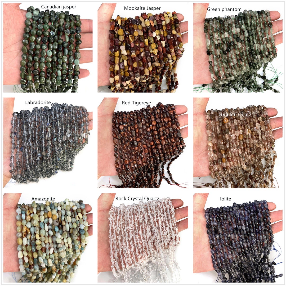 Natural Canadian Jasper Rock Crystal Quartz Iolite Amazonite Phantom Mookaite Jasper Nugget ...