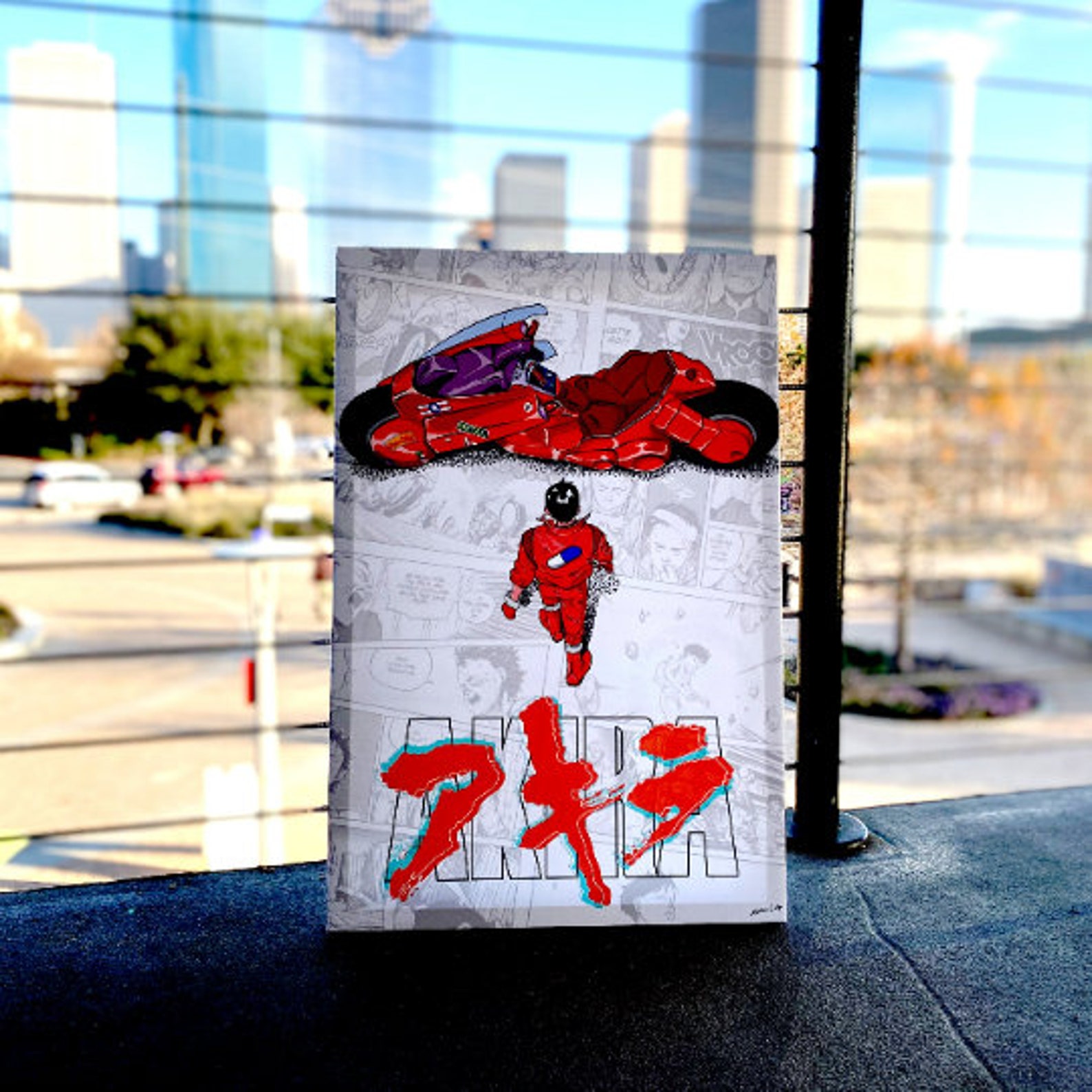 Akira Hand-drawn Art Canvas, Framed Canvas, Poster, Anime/manga Themed ...
