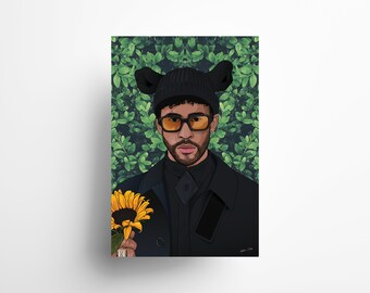 Bad Bunny Poster | Etsy