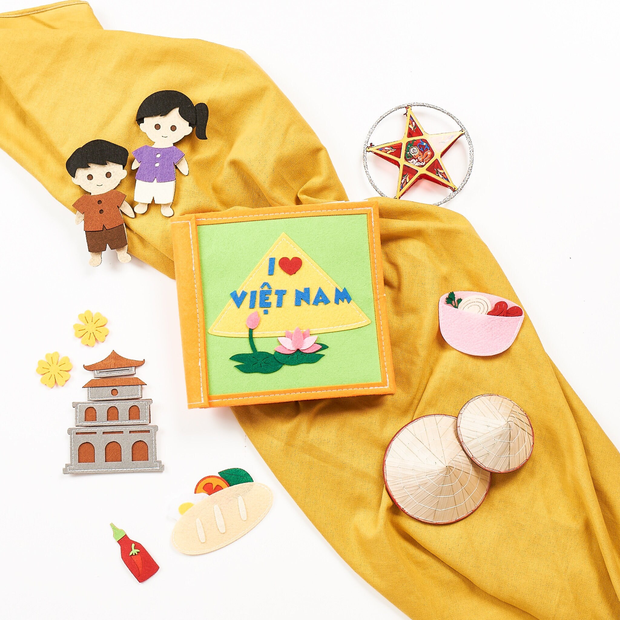 Tết Handmade Activity Book for Kids, Tết Gift for Kids, Vietnam Felt ...