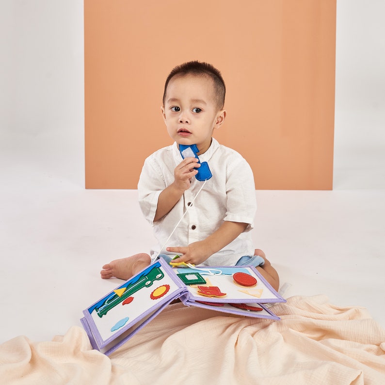 MONTESSORI Quiet Book for Toddler Montessori Book Busy Book - Etsy