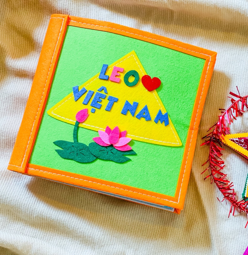 Tết Handmade Activity Book for Kids, Tết Gift for Kids, Vietnam Felt ...