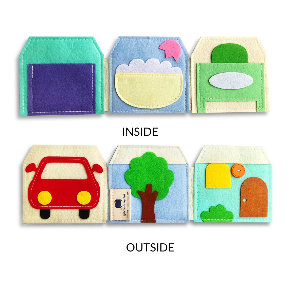 Mini Doll House Busy Book Toddlers Whit Personalized Doll and Dog ...