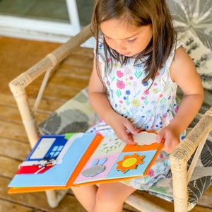 Custom Nursery Rhymes Quiet Book With Finger Puppet Set, Five Little ...