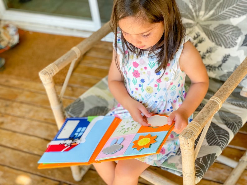 Custom Nursery Rhymes Quiet Book With Finger Puppet Set, Five Little ...