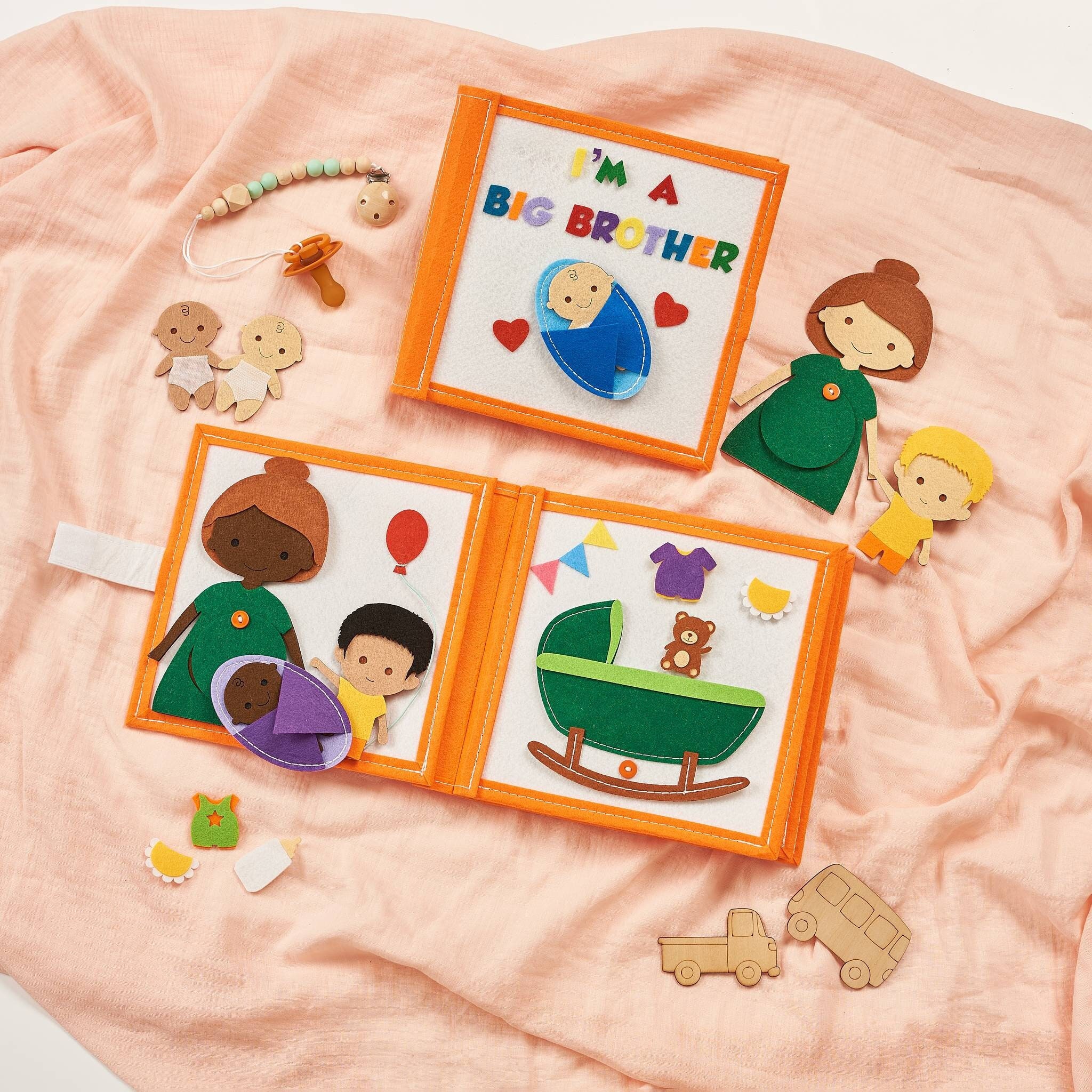 Big Brother Personalized Quiet Book Big Brother Announcement Big ...