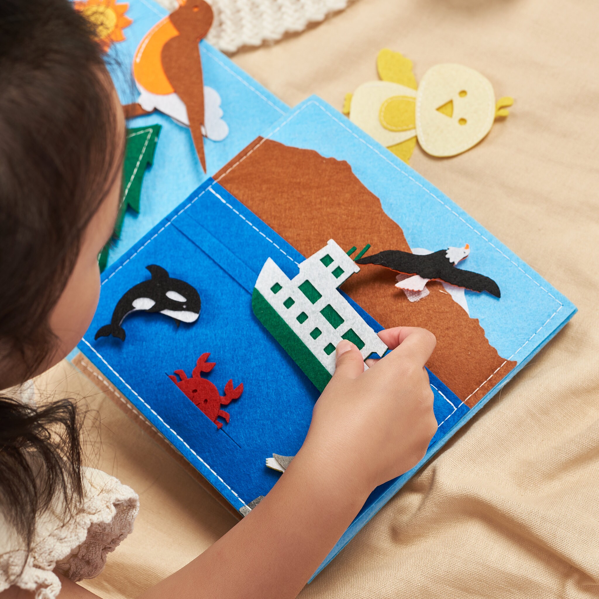 Whidbey's Animals Quiet Book and Finger Puppets, Personalized Gift for ...