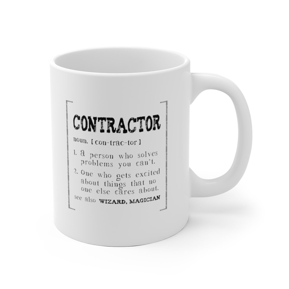 Contractor Mug, Contractor Gift, Gift for Contractor, Present for ...