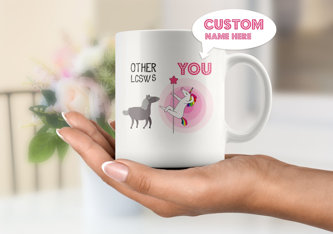 Lcsw Mug, Lcsw Gifts, Best Lcsw, Funny Lcsw, Unicorn, Custom ...
