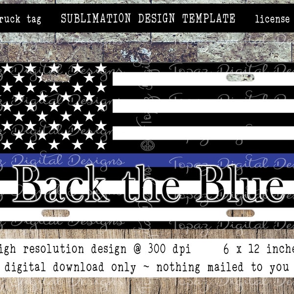 Back the Blue - Etsy