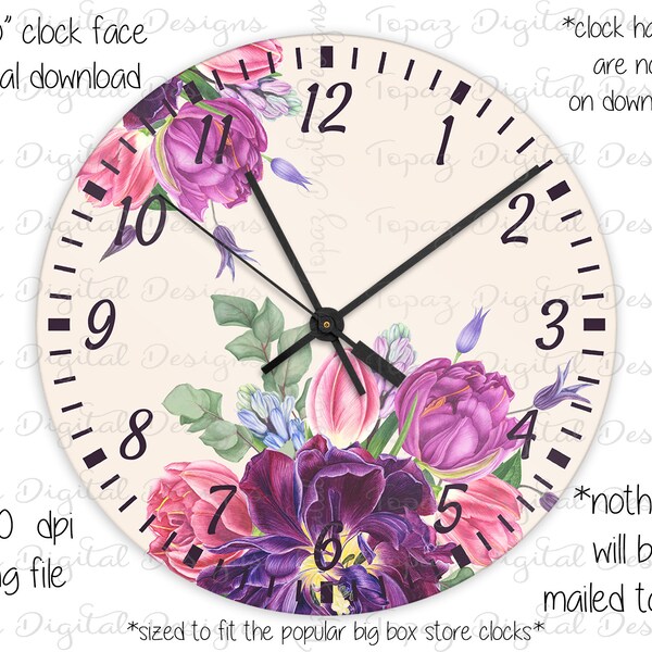 6 Inch Clock Faces - Etsy