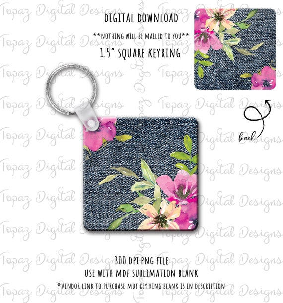 Sculpting & Forming Craft Supplies & Tools 1.5 Round Key Ring Design ...