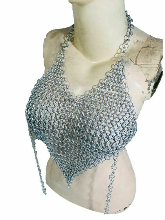 Chainmail Halter Anodized Aluminum 10mm Ring Regular Size Etsy