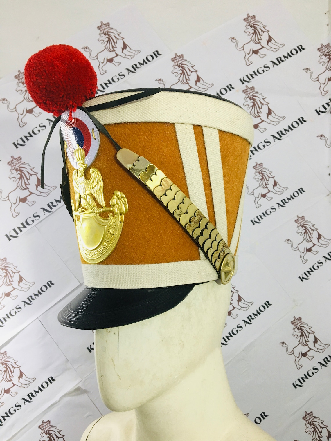 Napoleonic Shako Helmet Brown Color Size M to XL | Etsy