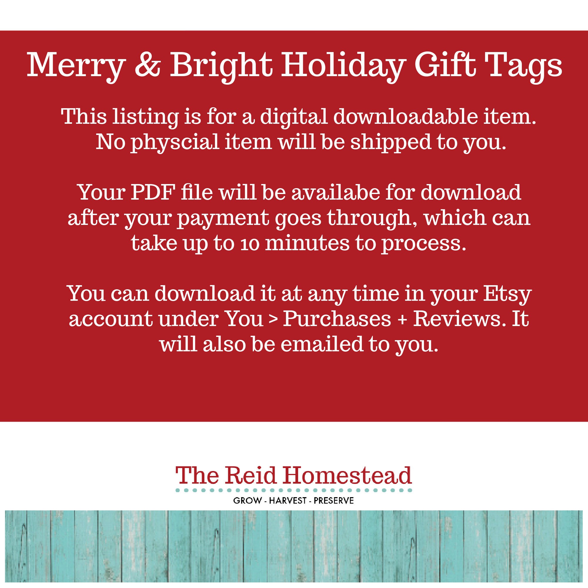 Christmas Gift Tags | Printable Holiday Gift Tags | MERRY & BRIGHT ...
