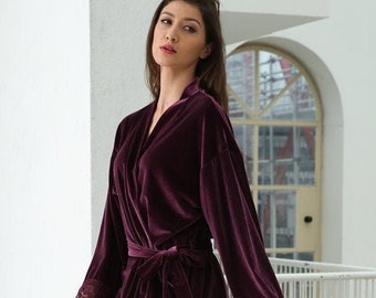 Long Purple Robe - Etsy