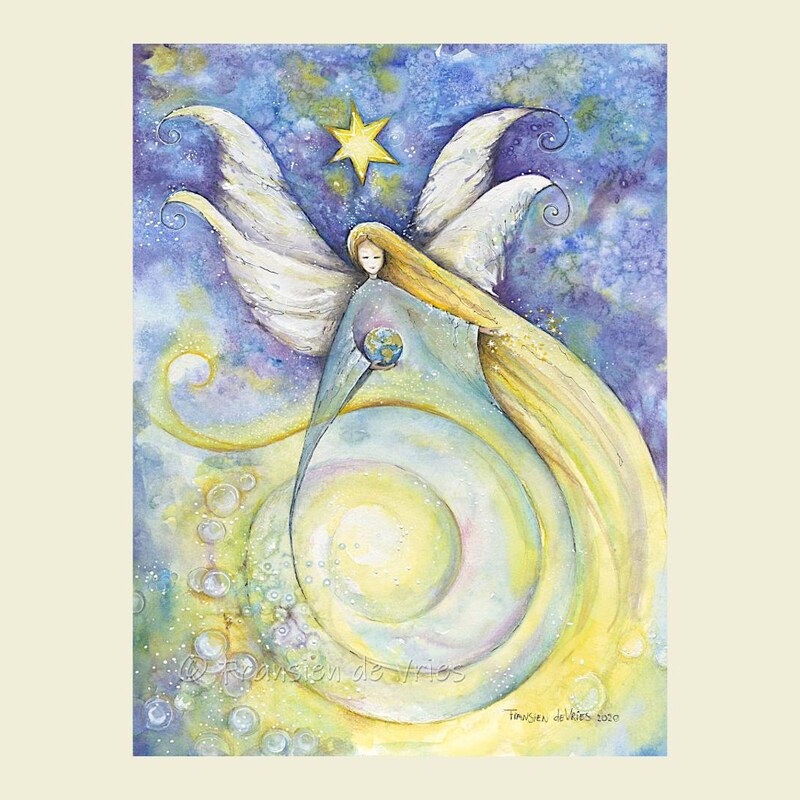 Watercolor Angel - Etsy