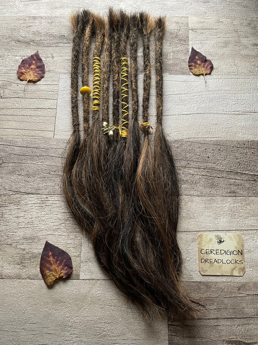 X9 Black Blonde Dreadlock Extensions Human Hair Decorated - Etsy