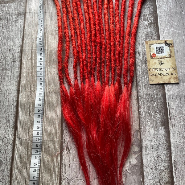 Red Hair Extensions - Etsy
