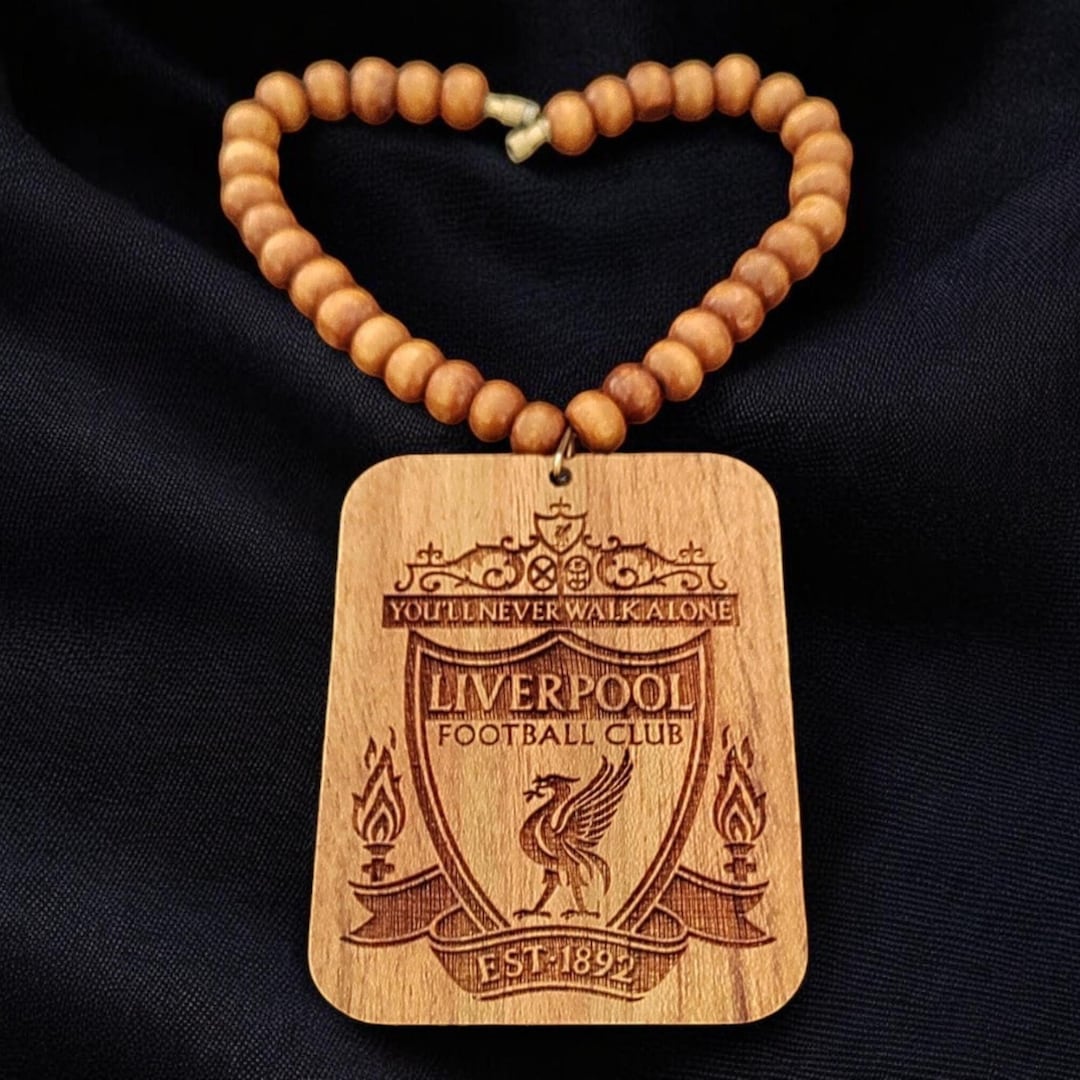 Liverpool FC Teakwood Car Charm: Double Sided Detailed Engraving LFC ...