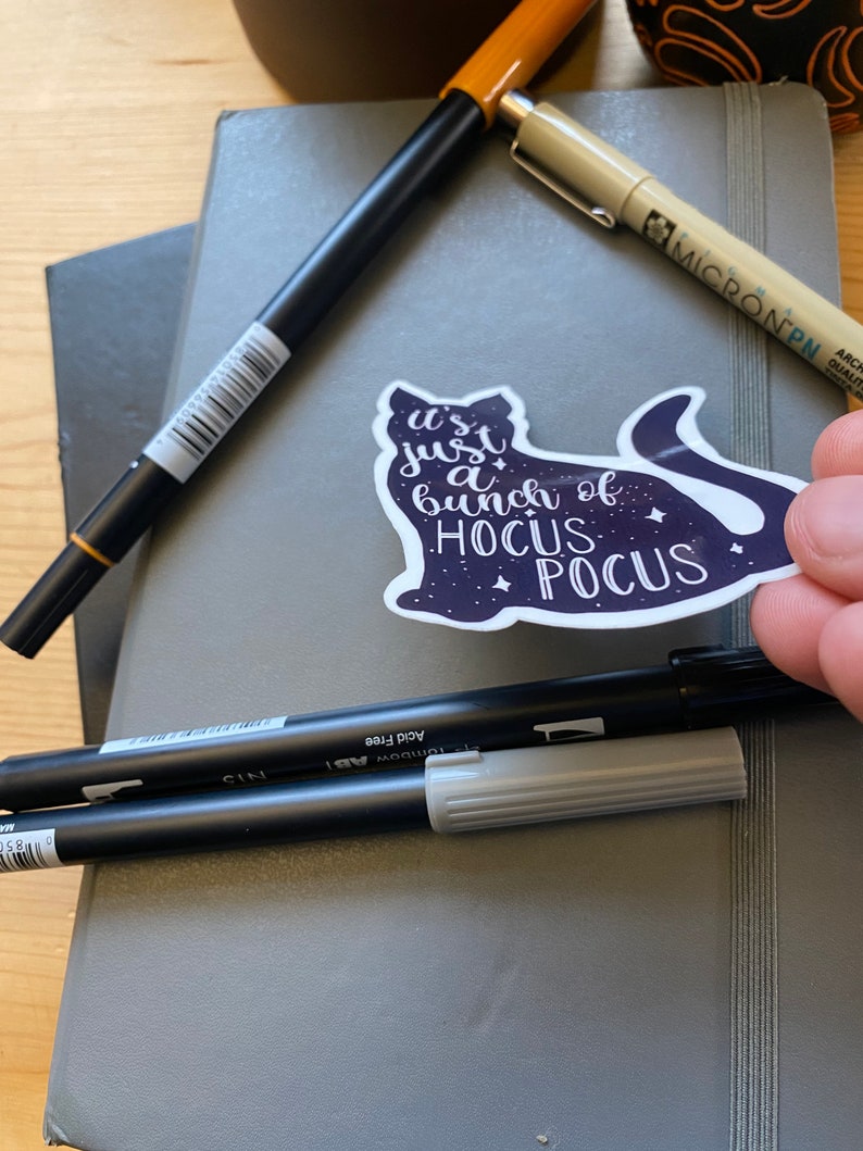 Hocus Pocus Sticker / Halloween Sticker / Waterproof Sticker / Water ...