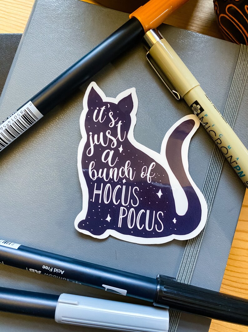 Hocus Pocus Sticker / Halloween Sticker / Waterproof Sticker / Water ...