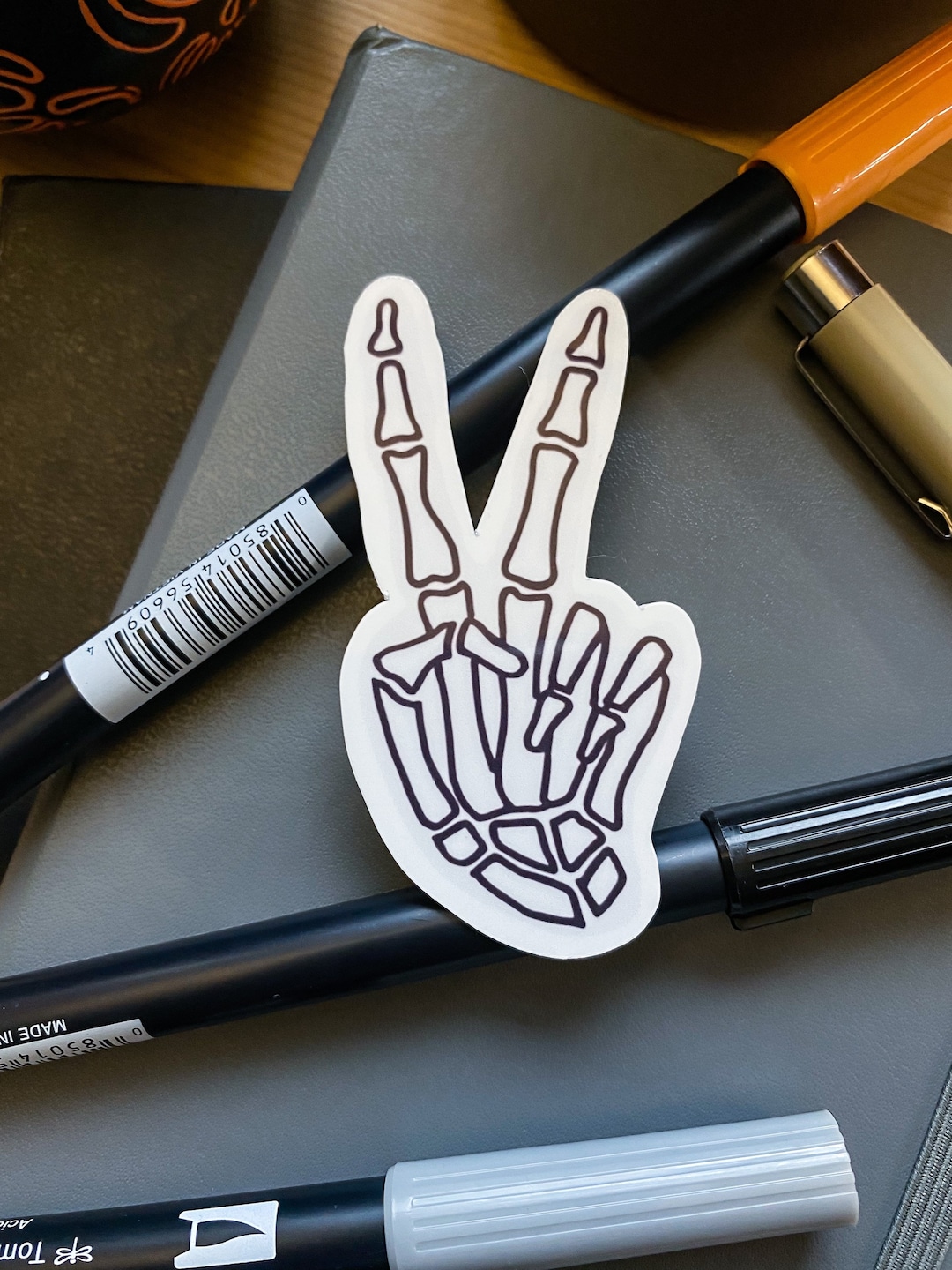 Skeleton Sticker / Halloween Sticker / Waterproof Sticker / Water ...