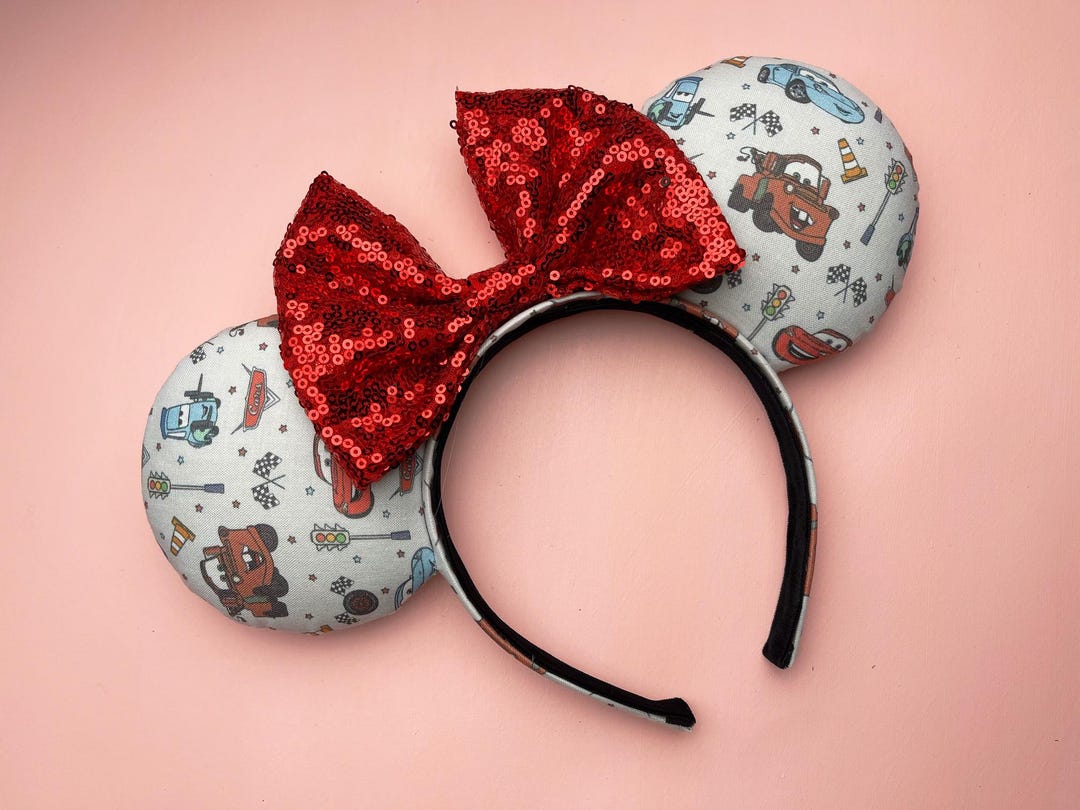 Cars Ears, Pixar Ears, Lightning Mcqueen Ears , Mickey Ears, Minnie ...