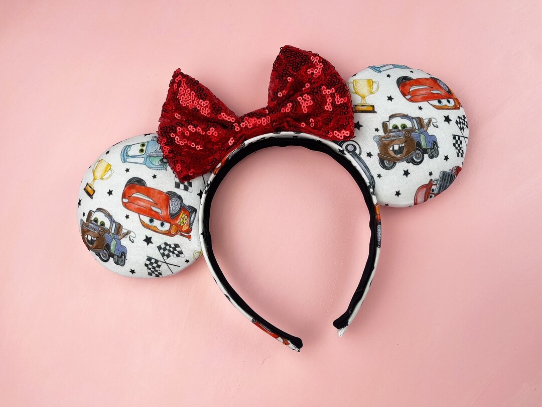 Cars Ears, Pixar Ears, Lightning Mcqueen Ears , Mickey Ears, Minnie ...