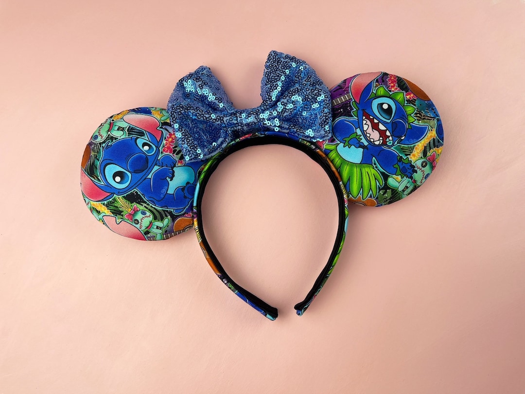 Stitch Ears, Lilo and Stitch Ears, Mickey Ears, Minnie Ears, Disney ...