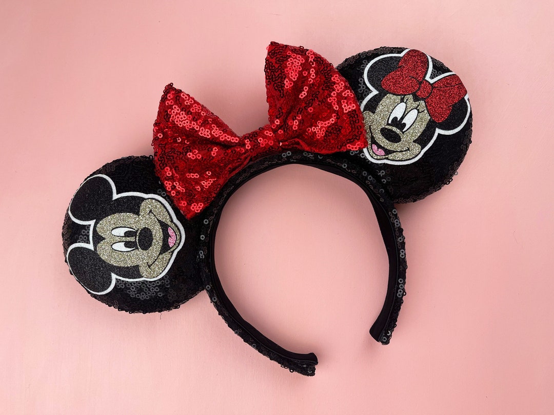 Mickey and Minnie Mouse Ears, Disney Ears, Mickey Ears, Minnie Ears - Etsy