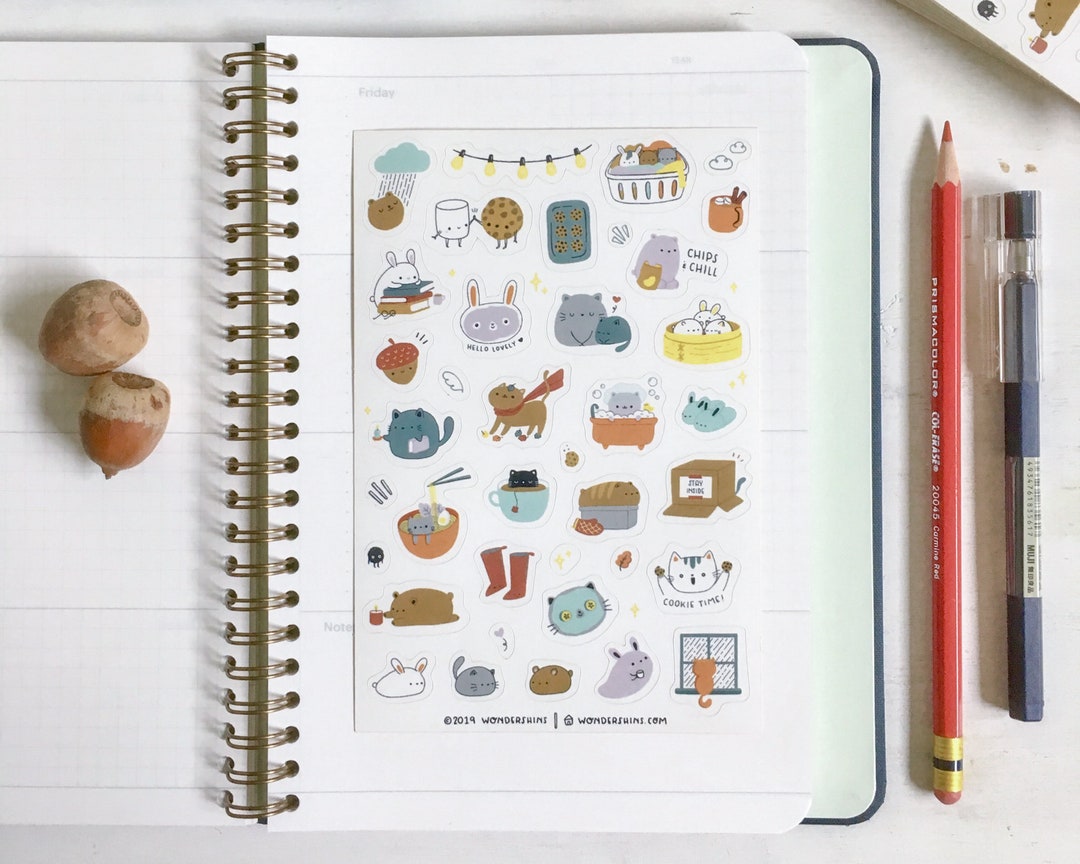 Cozy Comforts Planner Sticker Sheet Over 35 Matte Vinyl Stickers for ...