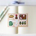 Japanese Food Stickers Cute Bento Box Sticker Sheet With 7 Vinyl ...