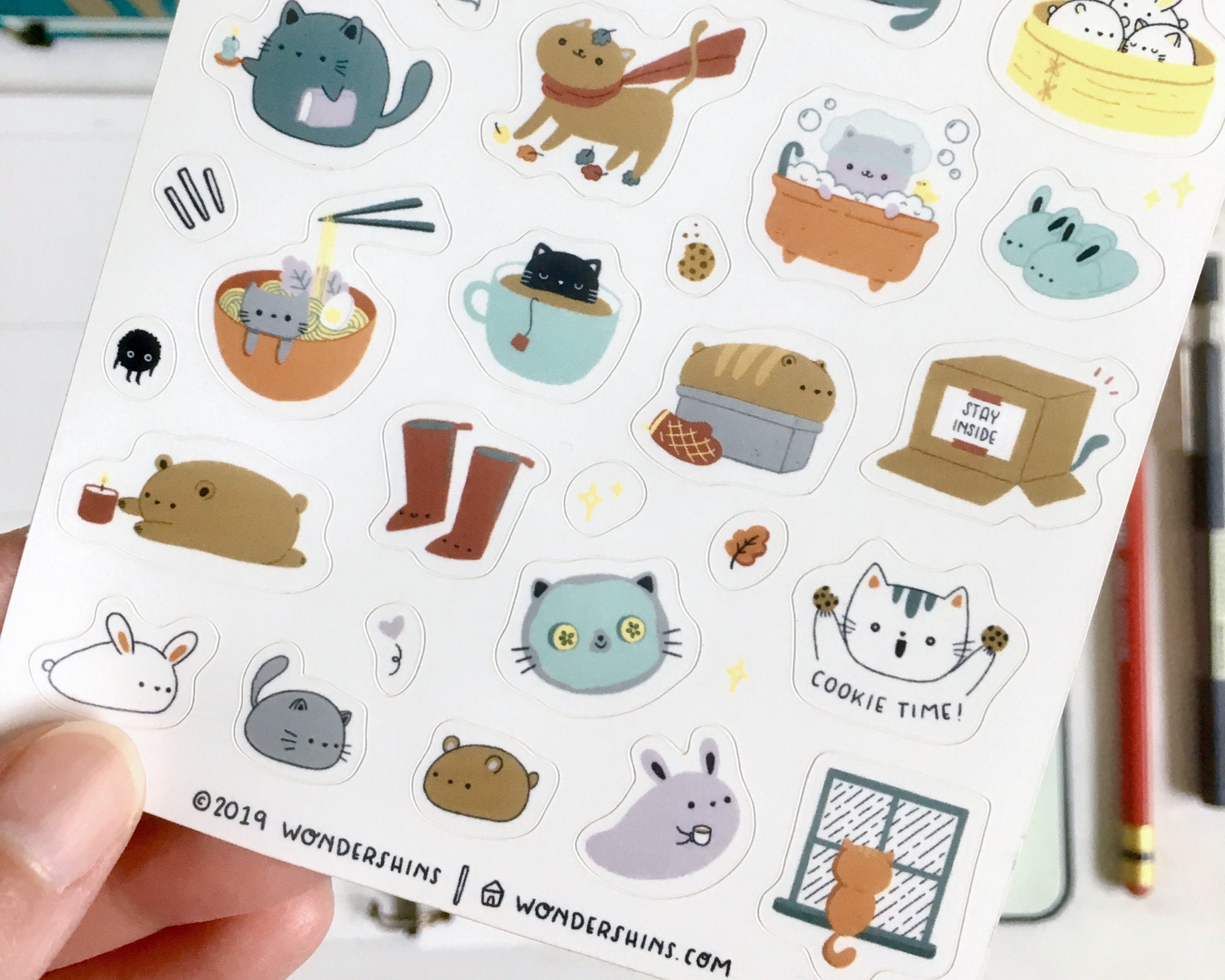 Cozy Comforts Planner Sticker Sheet Over 35 Matte Vinyl - Etsy