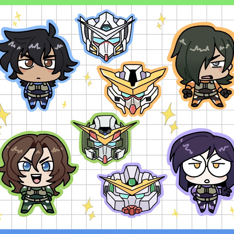 Gundam Sticker - Etsy