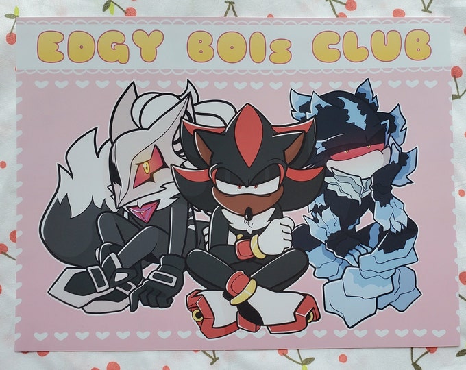 Edgy Bois Sonic Print - Etsy