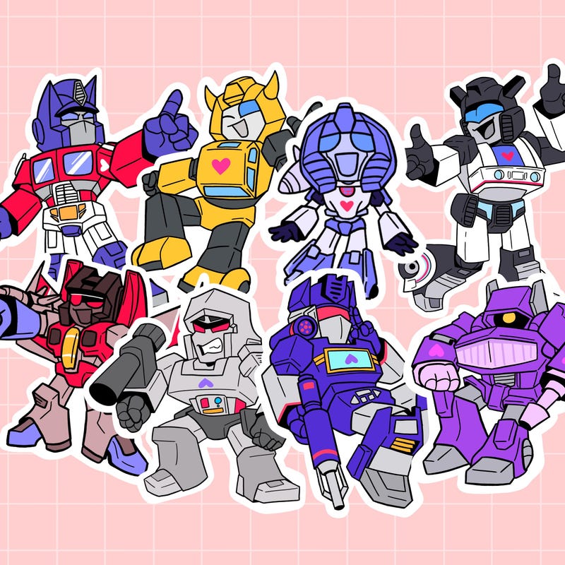 Transformers Sticker - Etsy