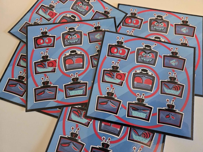 Hazbin Hotel Vox Sticker Sheet - Etsy