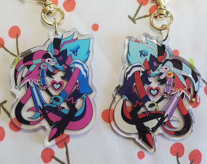 Helluva Boss Fizzmodeous Double Sided Keycahin - Etsy