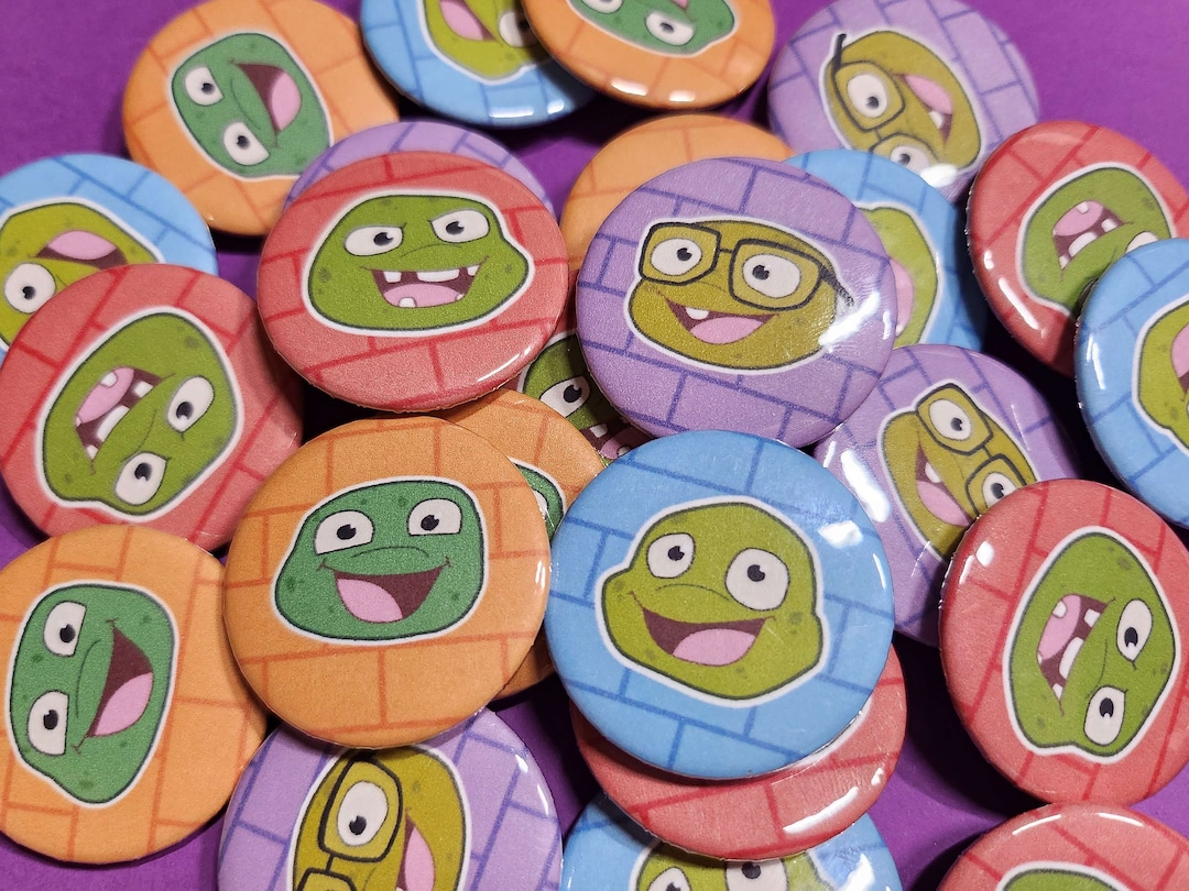 TMNT Mutant Mayhem Baby Turtles Button Set - Etsy