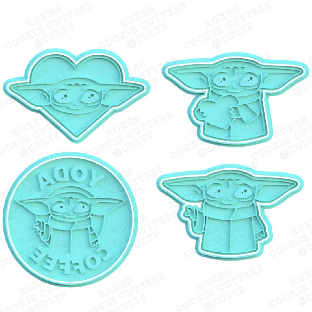 Star Wars Baby Yoda Mandalorian Cookie Cutter Biscuit Fondant Baking ...