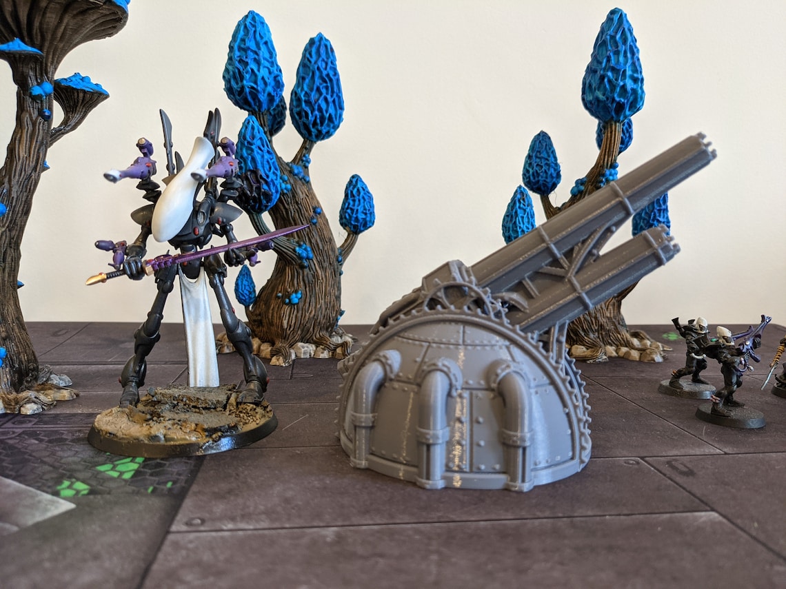 Warhammer 40k terrain Planet Defence Orbital Gun Scenery Sci | Etsy
