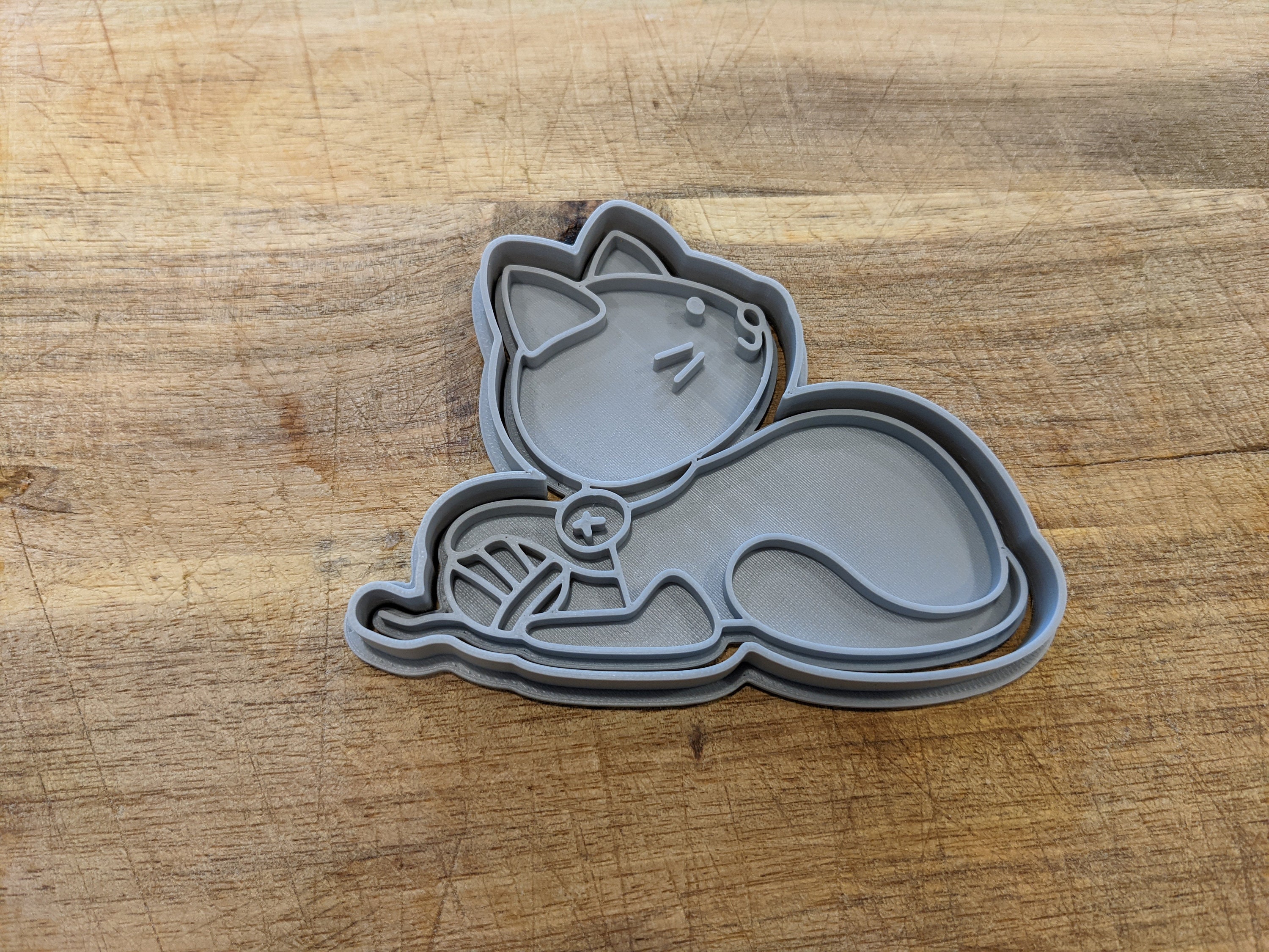 Cat Cookie Cutter Kitten Biscuit Fondant Baking Cake Embosser | Etsy ...