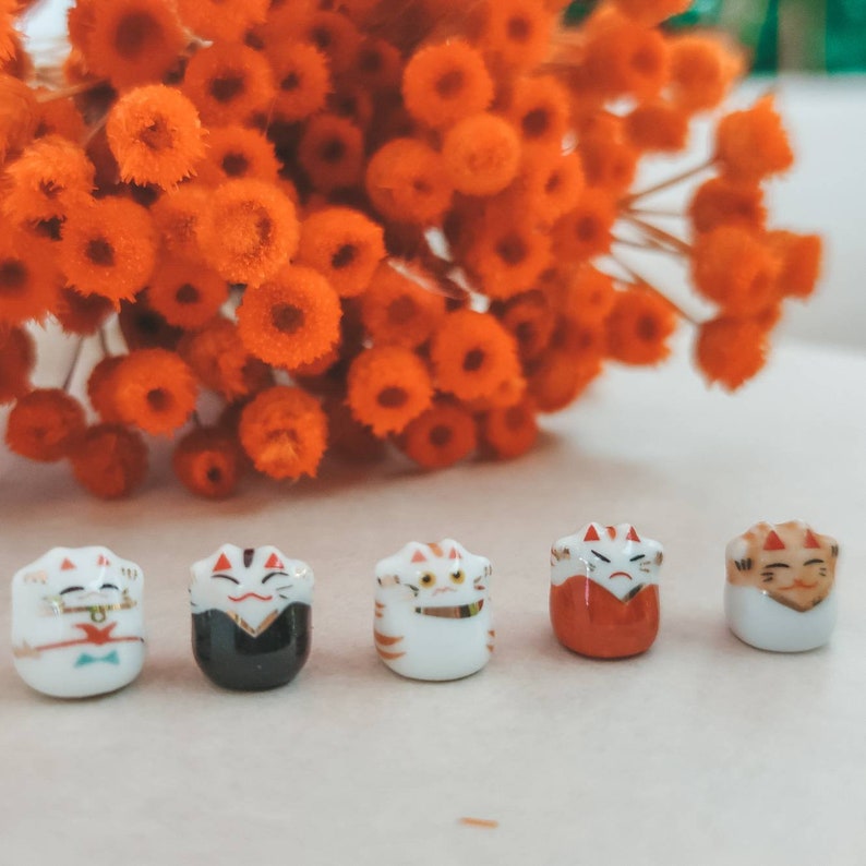 Mini lucky cat maneki-neko lucky charm gri-gri talisman - Etsy France