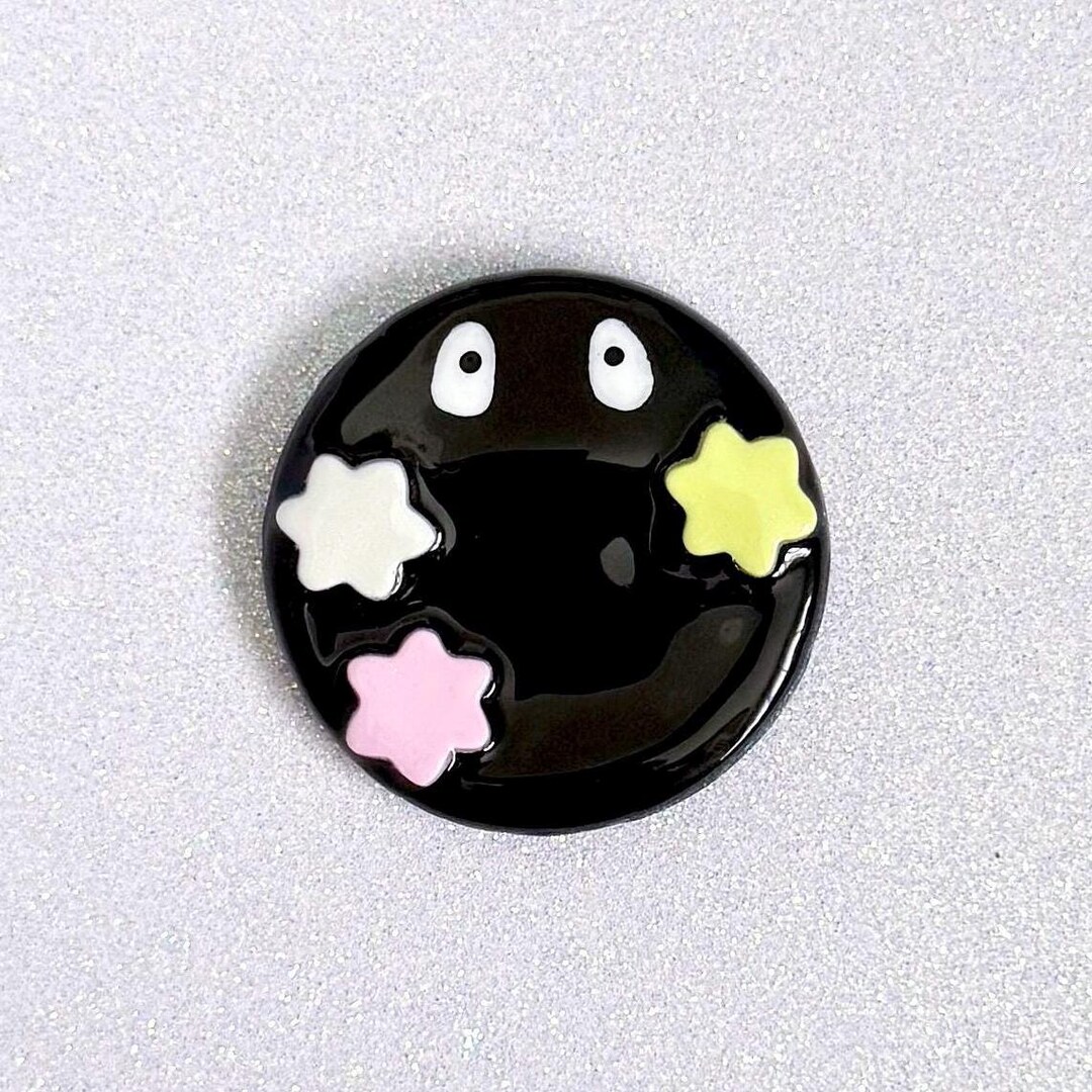 Soot Sprite Worry Stone (palm Sprite) | Polymer Clay Anxiety Fidget ...
