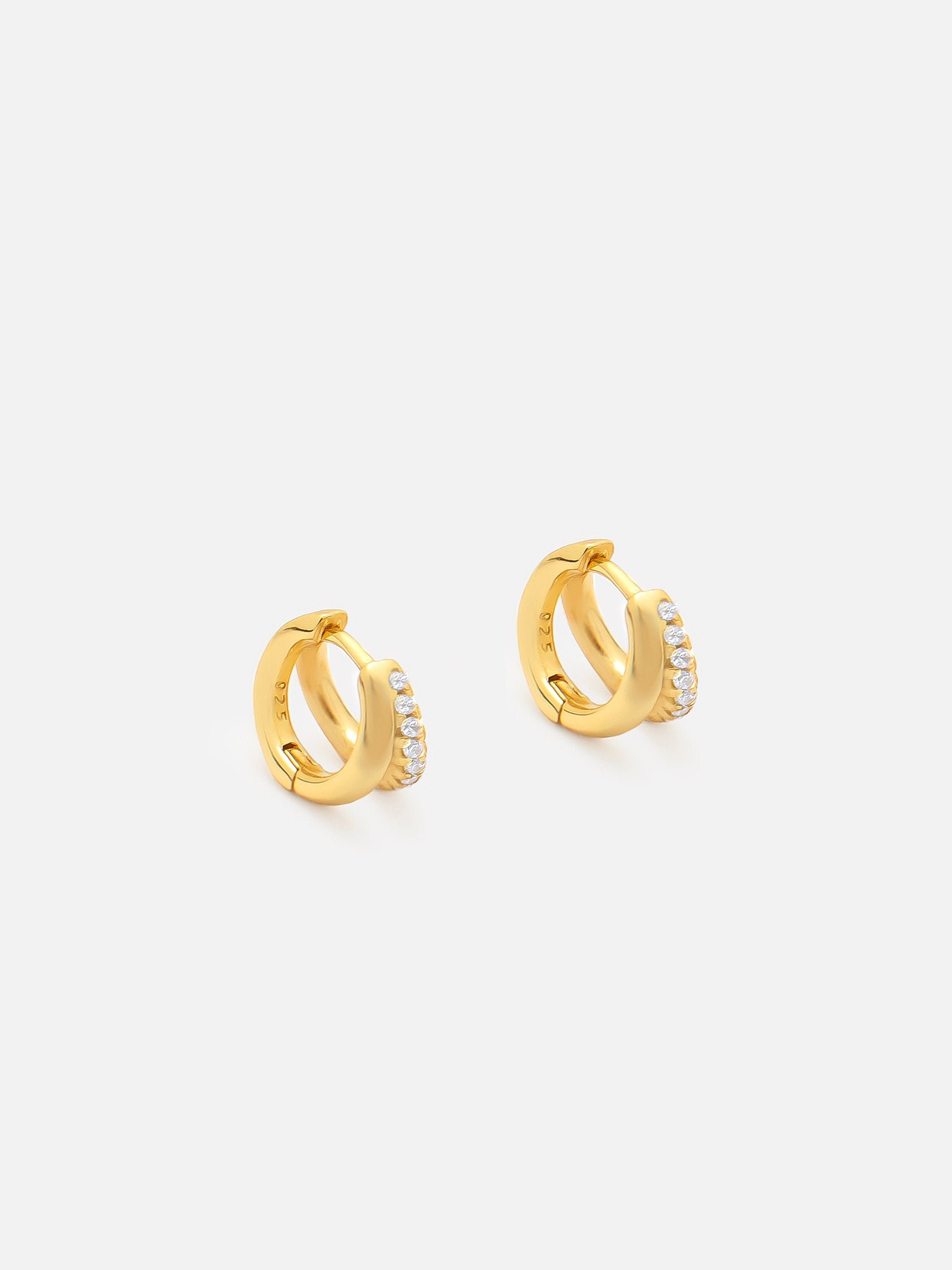 Double Helix Hoops 18ct Gold Plated Double Hoops - Etsy
