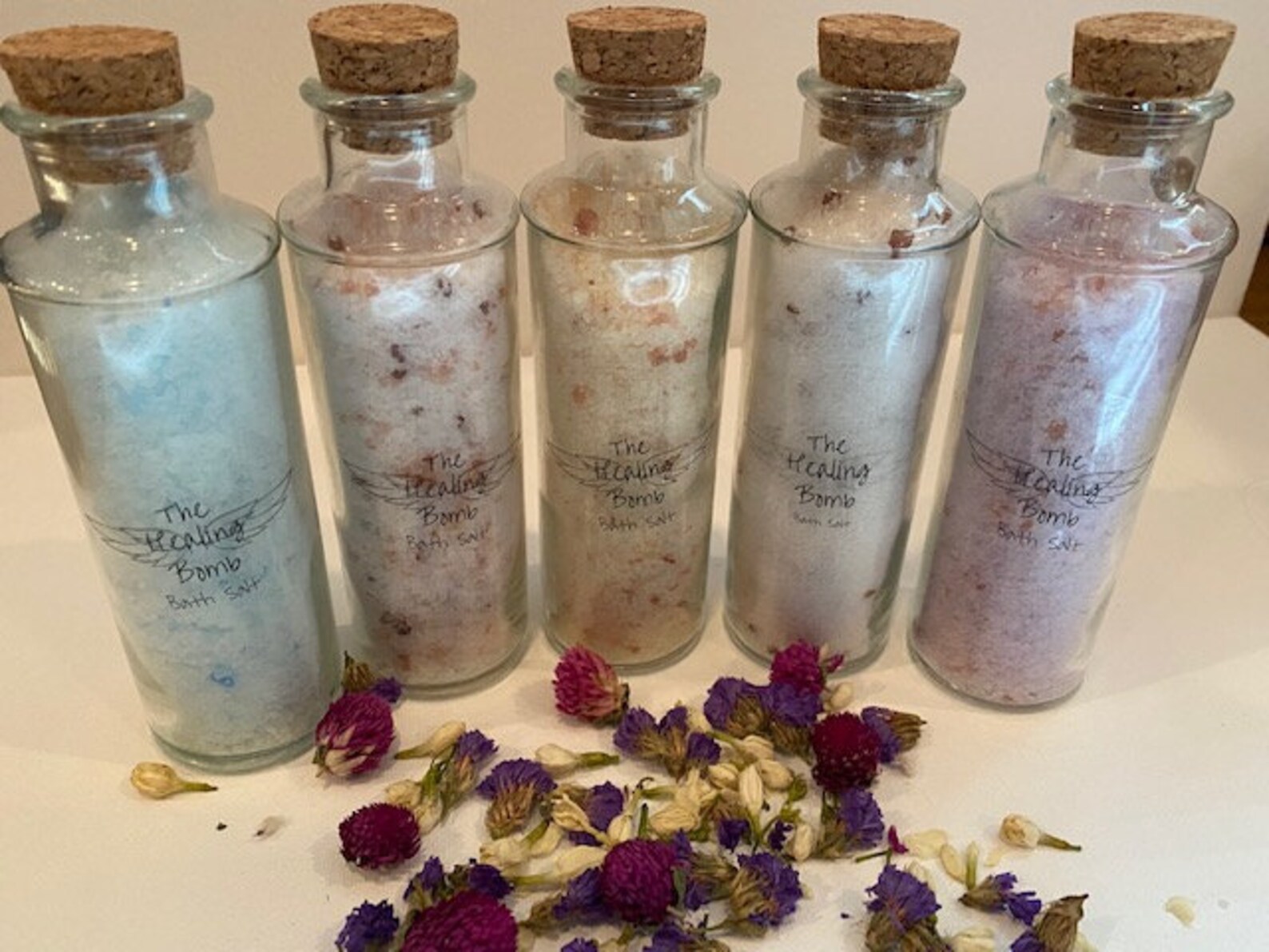 Bath Salt Gift Set Relaxation Spa Essential Oil Refills Bath Products ...