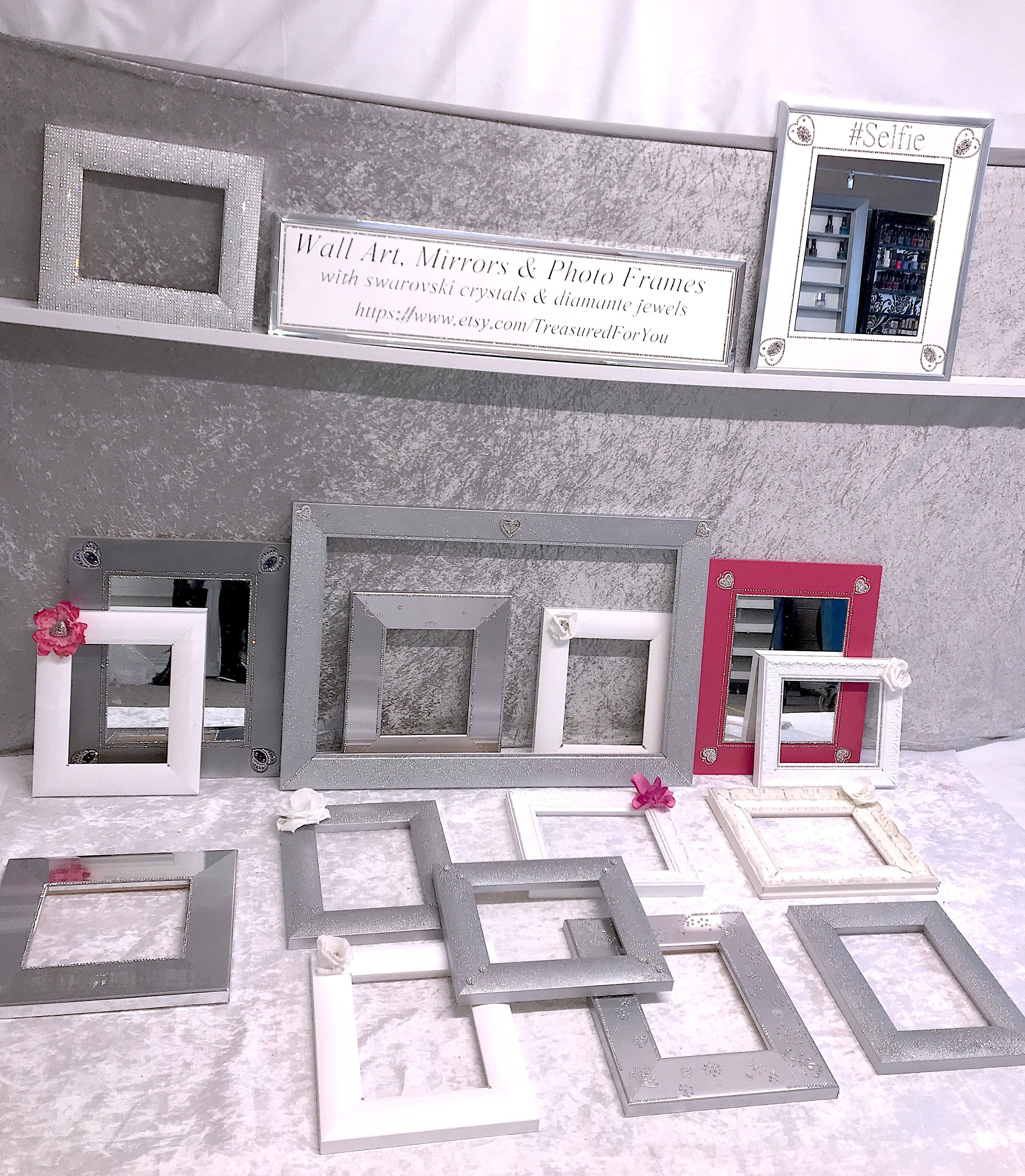 Photo frame wedding glamour frame celebration Diamante glitter | Etsy